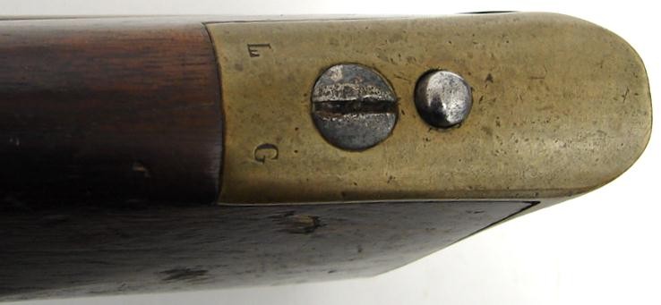 U.S. Model 1803 Harpers Ferry flintlock rifle dated 1814. Gun is near ...