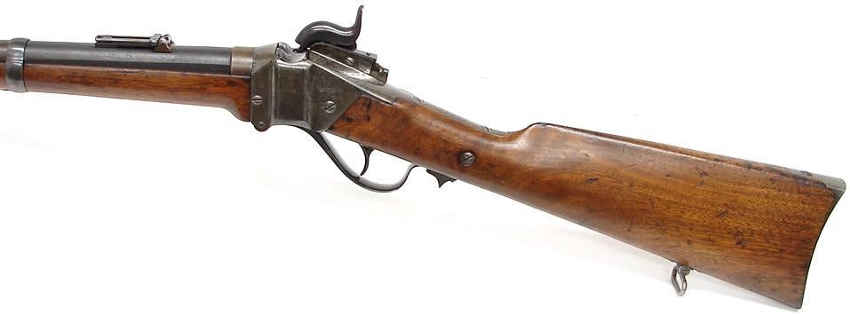 Sharps percussion model 1863 3 band rifle with 80-85% blue. (Serial ...