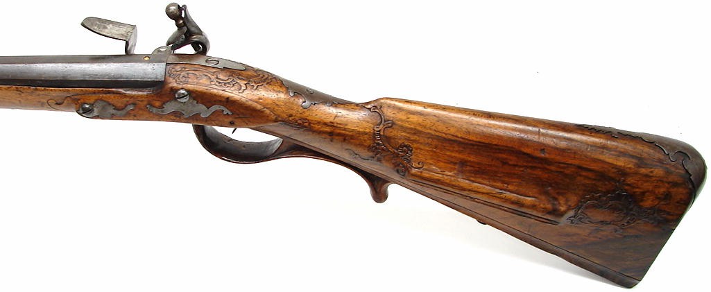Austrian Flintlock Fowler by Joseph Tunk A Topliz (Toplitz). Has 90% ...