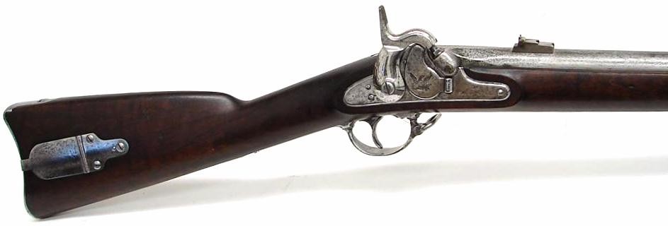 U.S. Model 1855 Springfield musket dated 1860 on lock and barrel (last ...