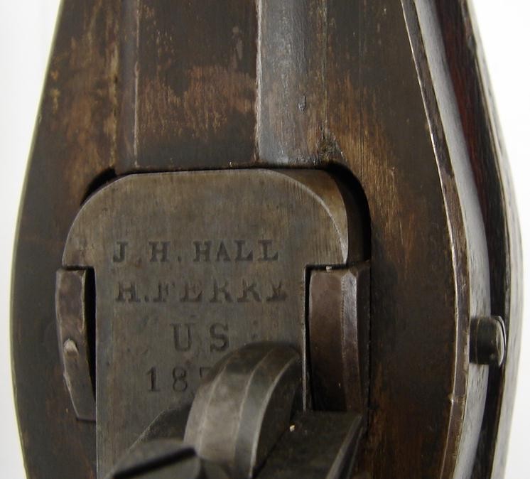 U.S. Model 1819 Hall rifle in very fine condition with 80% of the ...