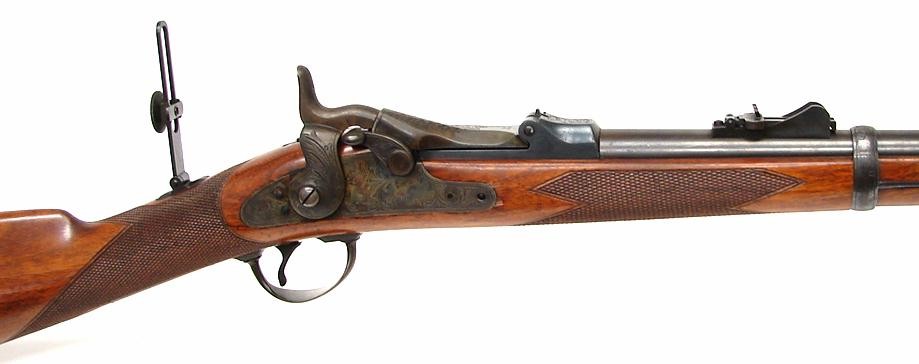 U.S. Model 1875 Officers Trapdoor Springfield rifle. This is a ...