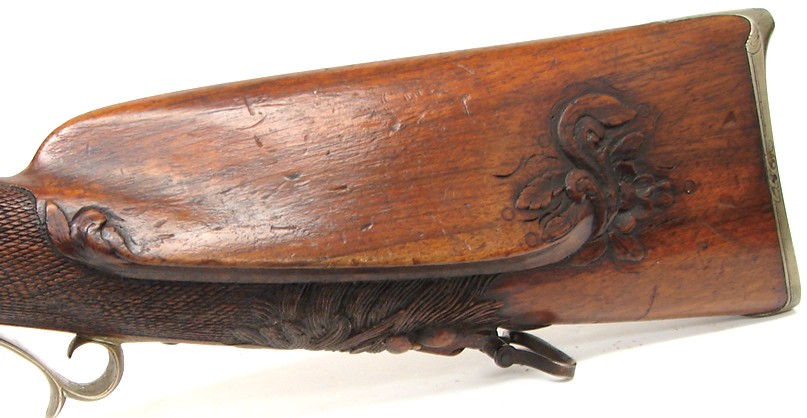 German Jager rifle by P.G. Brockman in Rostock. Very large .75 caliber ...