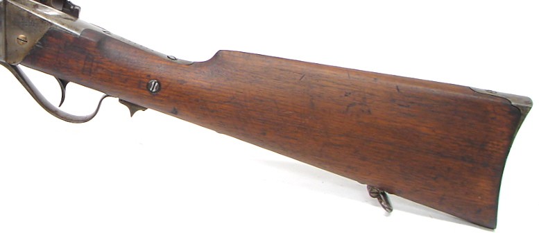 Sharps 1863 military rifle. Very sharp gun with thinning blue on the ...