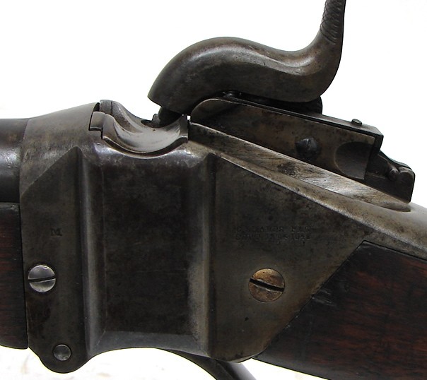 Sharps 1863 military rifle. Very sharp gun with thinning blue on the ...