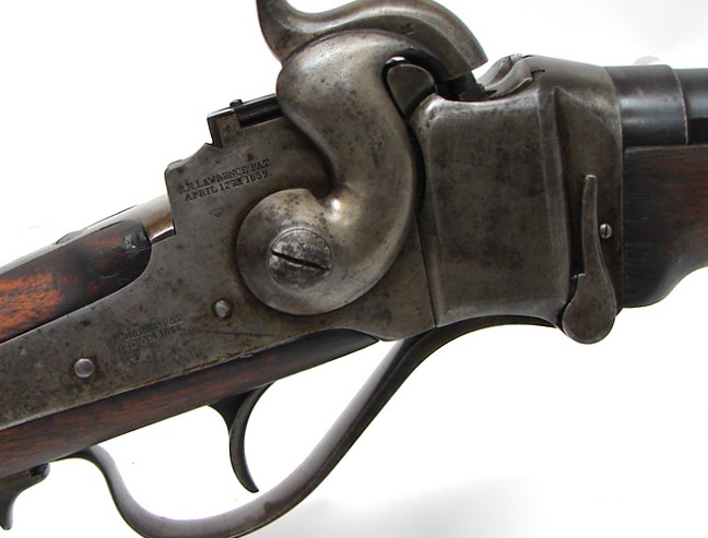 Sharps 1863 military rifle. Very sharp gun with thinning blue on the ...