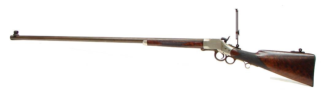 Frank Wesson No 2 Long Range Creedmoor .44 caliber rifle with 34 barrel ...