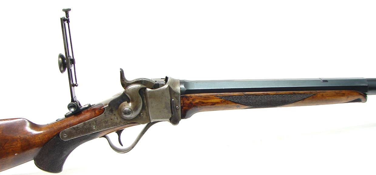 Sharps 1874 Long Range #2 rifle. 95% of an expert refinish remains on ...