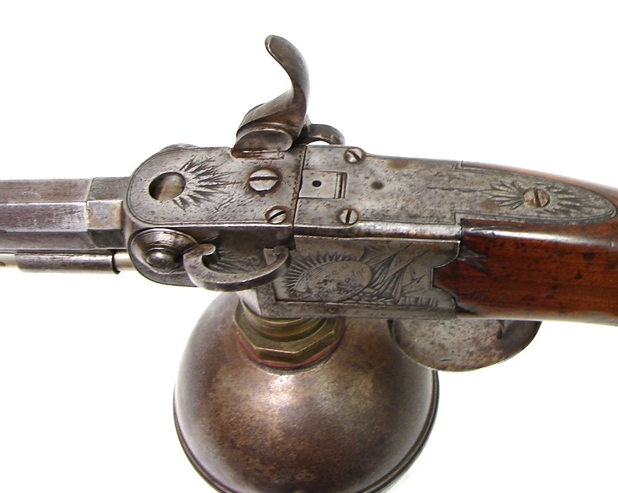 English Air Rifle. Early circa 1800 with Ball tank reservoir. These ...