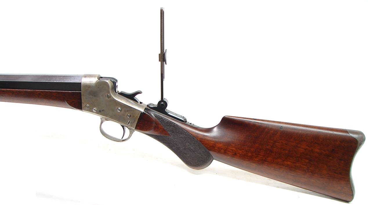 Remington Hepburn No. 3 Sporting and Target rifle. Caliber is .40 1 7/8 ...