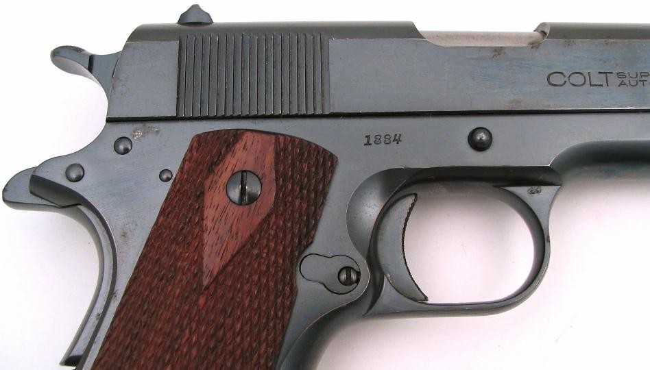 Colt Super 38 Automatic .38 Super caliber pistol made in 1929 (1st year ...