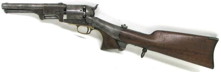 Colt 3rd Model Dragoon with matching serial number shoulder stock. This ...