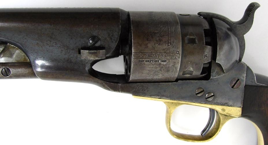 Colt 1860 Army revolver with 60% blue, 90% case colors, perfect ...