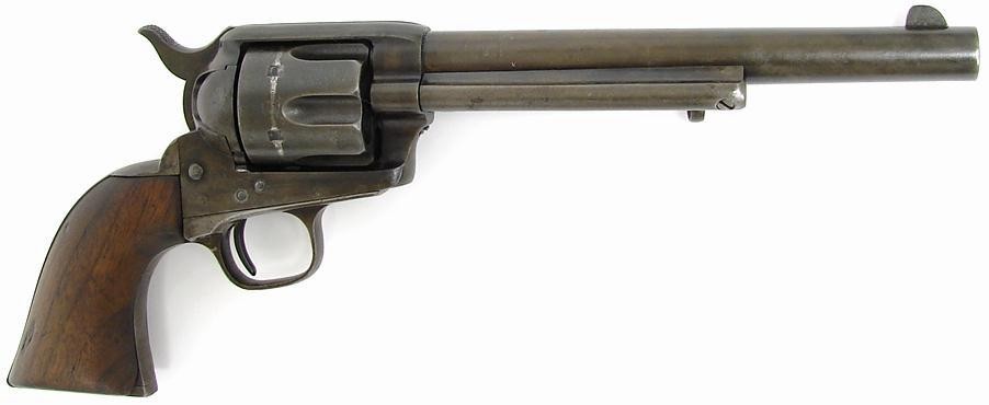 Colt Single Action .45 caliber revolver with 7 1/2 barrel. U.S. Army ...