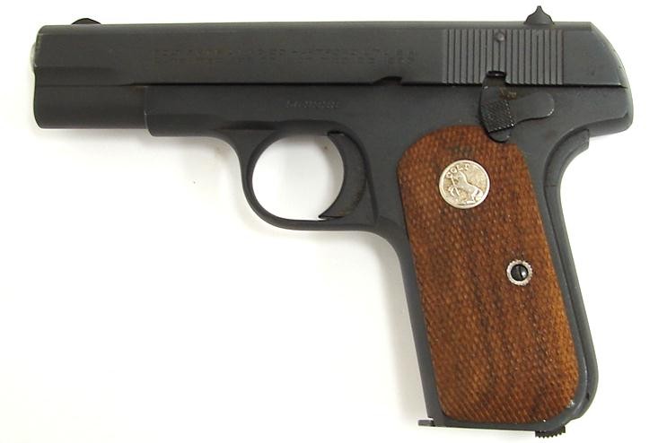 Colt 1903 .32 ACP caliber pistol. Colt U.S. Property .32 auto issued to ...