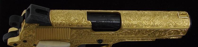 Colt Commander .45 ACP caliber pistol. Early lightweight model ...