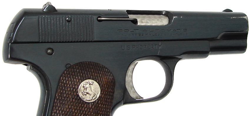 Colt 1903 .32 ACP caliber pistol. General officer pistol of Brig. Gen ...