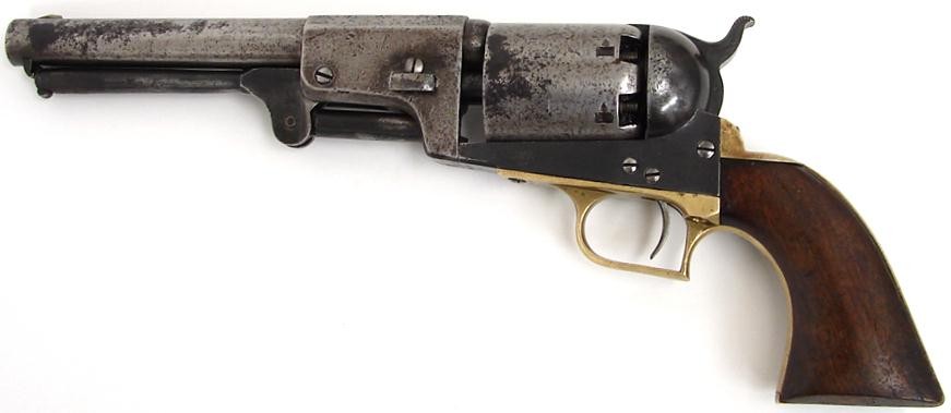 Colt 2nd Model Dragoon revolver with matching numbers (wedge is ...