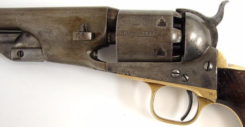 Rare Colt 1861 U.S. Navy revolver with Springfield Research letter ...