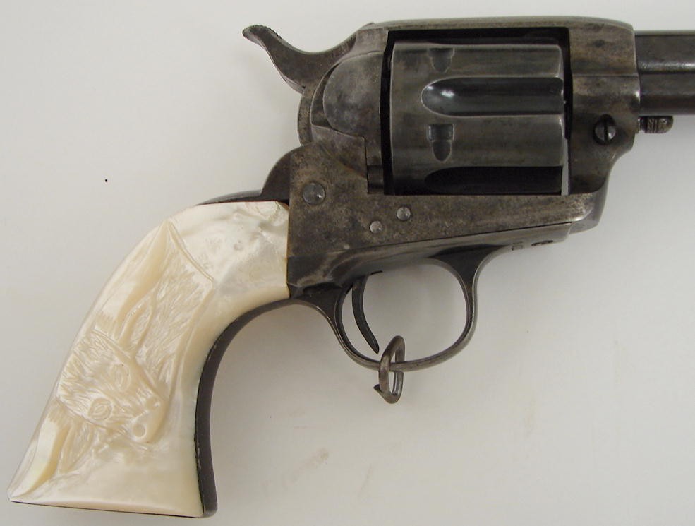Colt Single Action .45 LC caliber revolver. Scarce long fluted cylinder ...