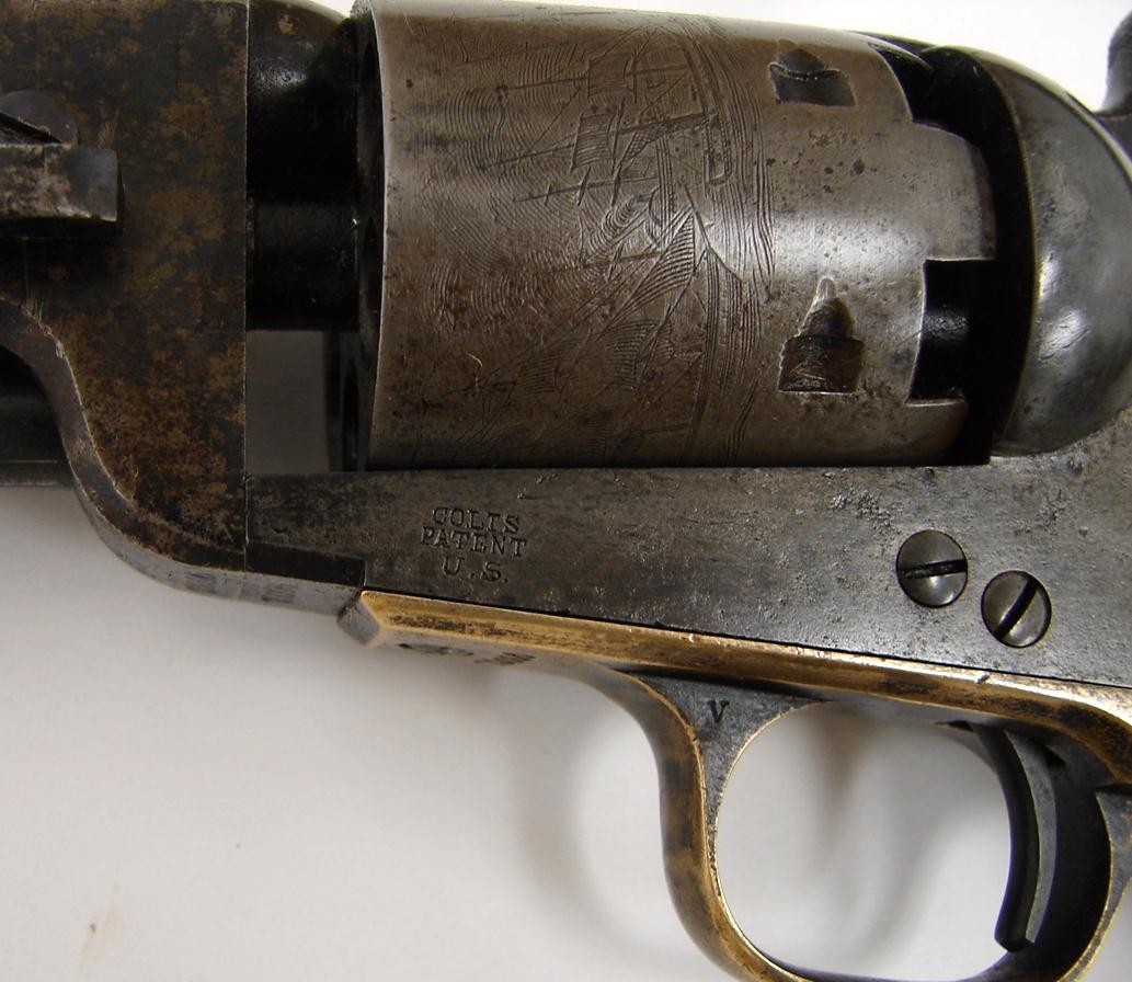 Colt 1851 U.S. Navy revolver serial number range 73xxx. Matching ...