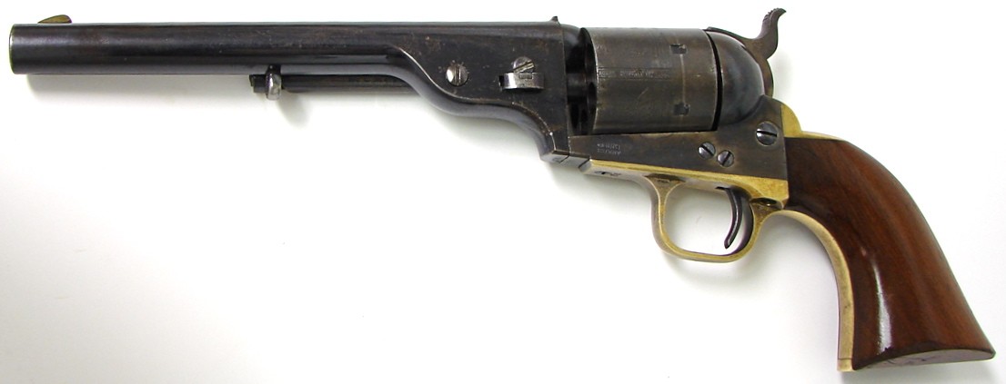 Colt 1871-72 Open-Top .44 Rimfire revolver. Early model with Navy grips ...