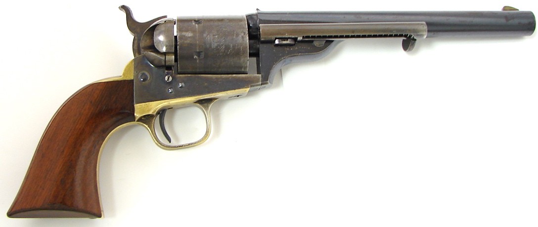 Colt 1871-72 Open-Top .44 Rimfire revolver. Early model with Navy grips ...