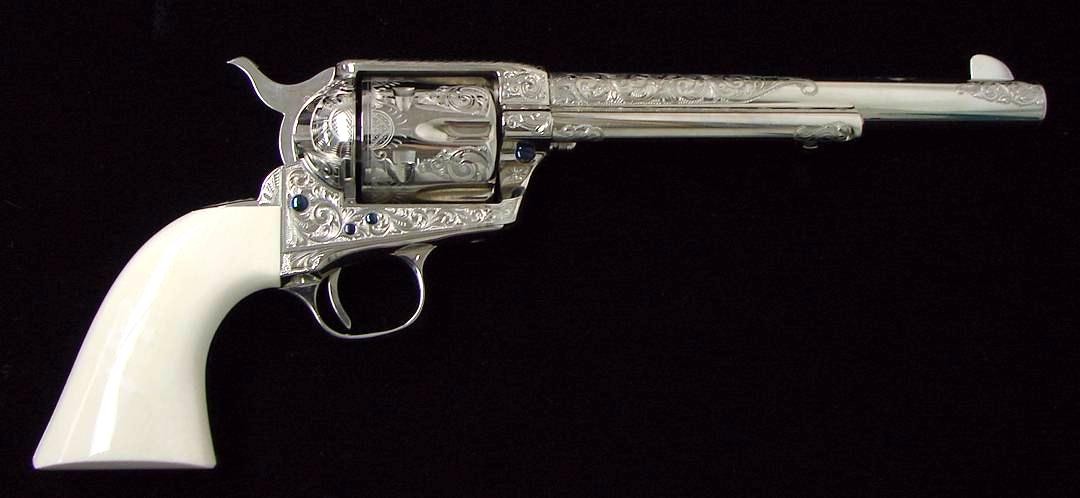 Colt Peacemaker .45 LC caliber revolver. Beautiful custom engraved 2nd ...