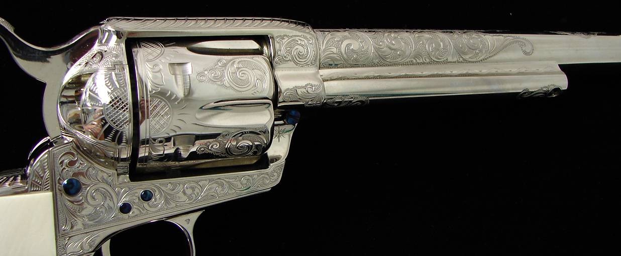 Colt Peacemaker .45 LC caliber revolver. Beautiful custom engraved 2nd ...