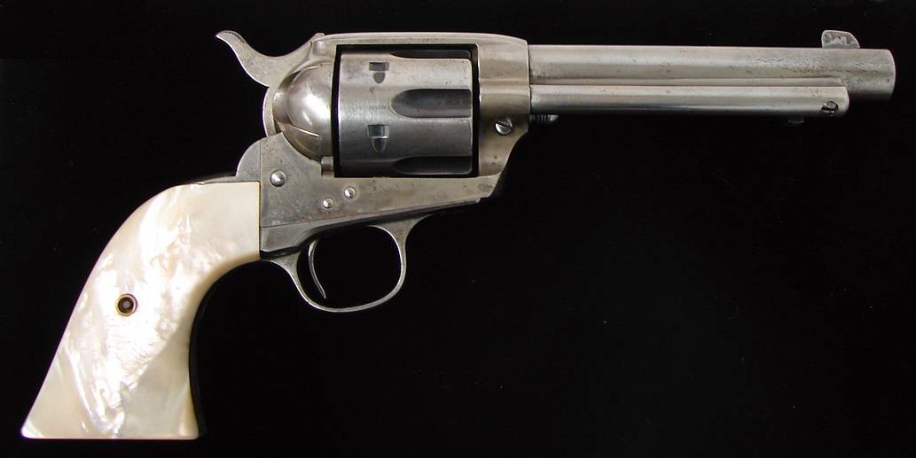 Colt Single Action .38-40 caliber revolver manufactured in 1911. Bore ...