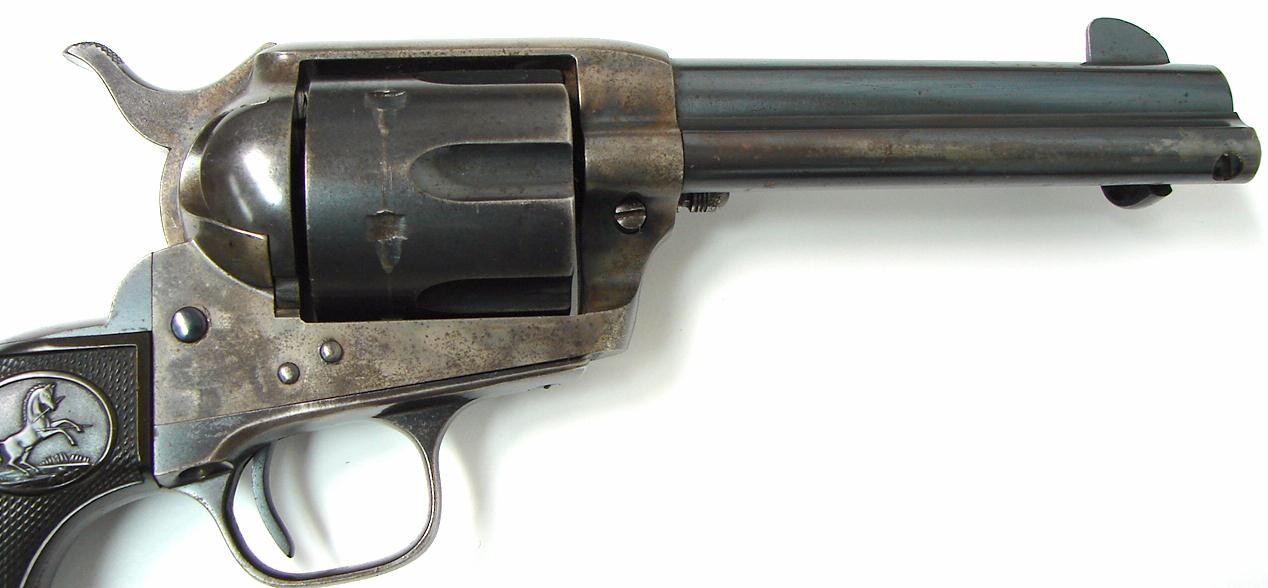 Colt Single Action .3840 caliber revolver manufactured 1920. Near ...