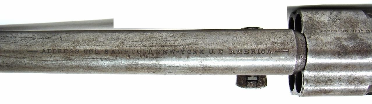 Colt 1860 Fluted Army caliber revolver. Serial number 4775. Made in ...