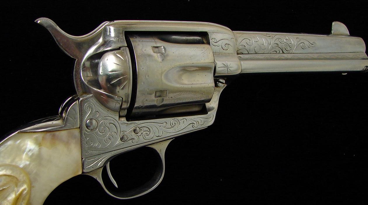Colt SAA .45 LC caliber revolver. Factory engraved with Colt letter ...