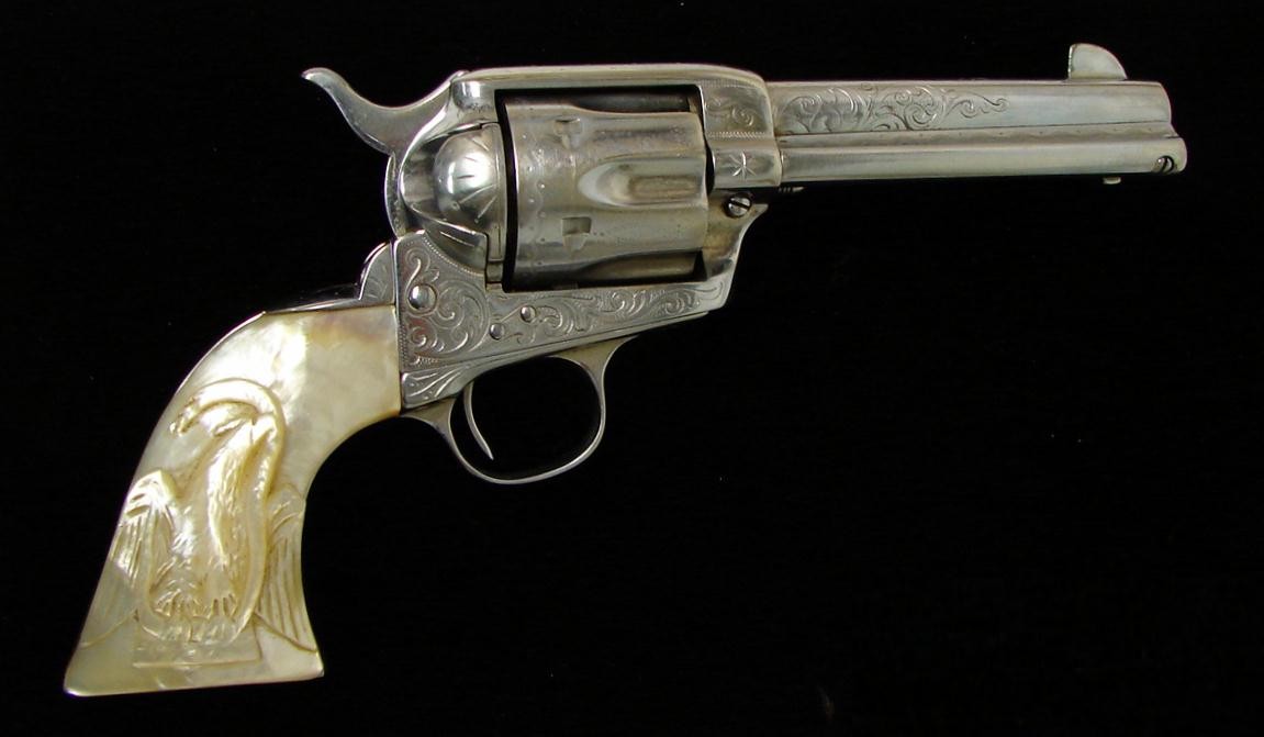 Colt SAA .45 LC caliber revolver. Factory engraved with Colt letter ...