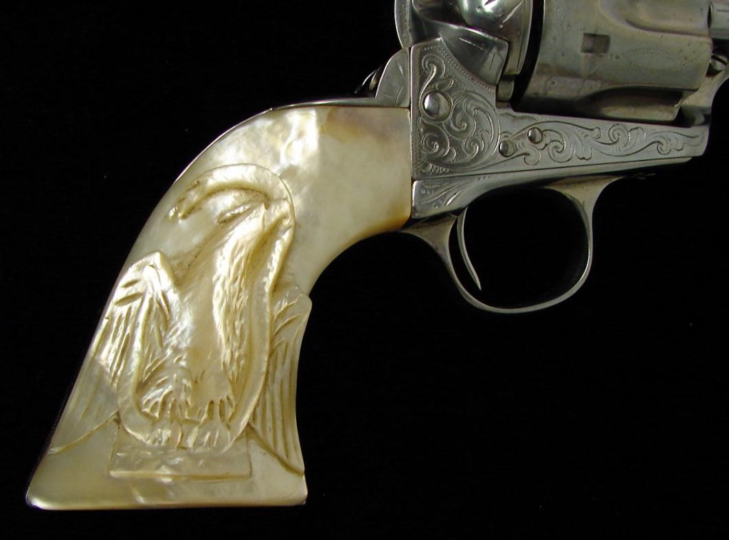 Colt SAA .45 LC caliber revolver. Factory engraved with Colt letter ...
