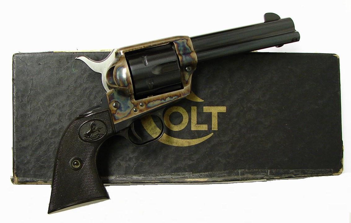Colt Single Action .45 LC caliber revolver. Very early 4 3/4" 2nd ...