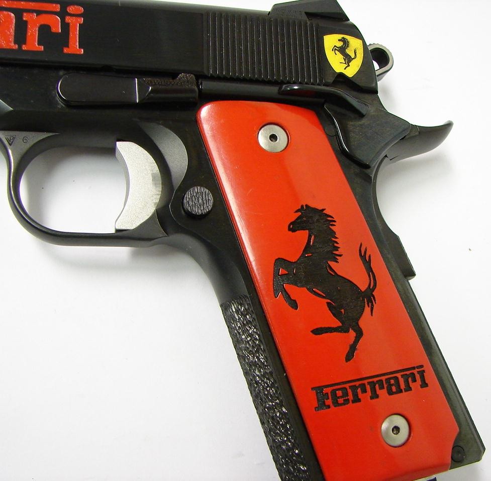 Colt Government .45 ACP caliber pistol. One of a kind "Ferrari" Colt ...