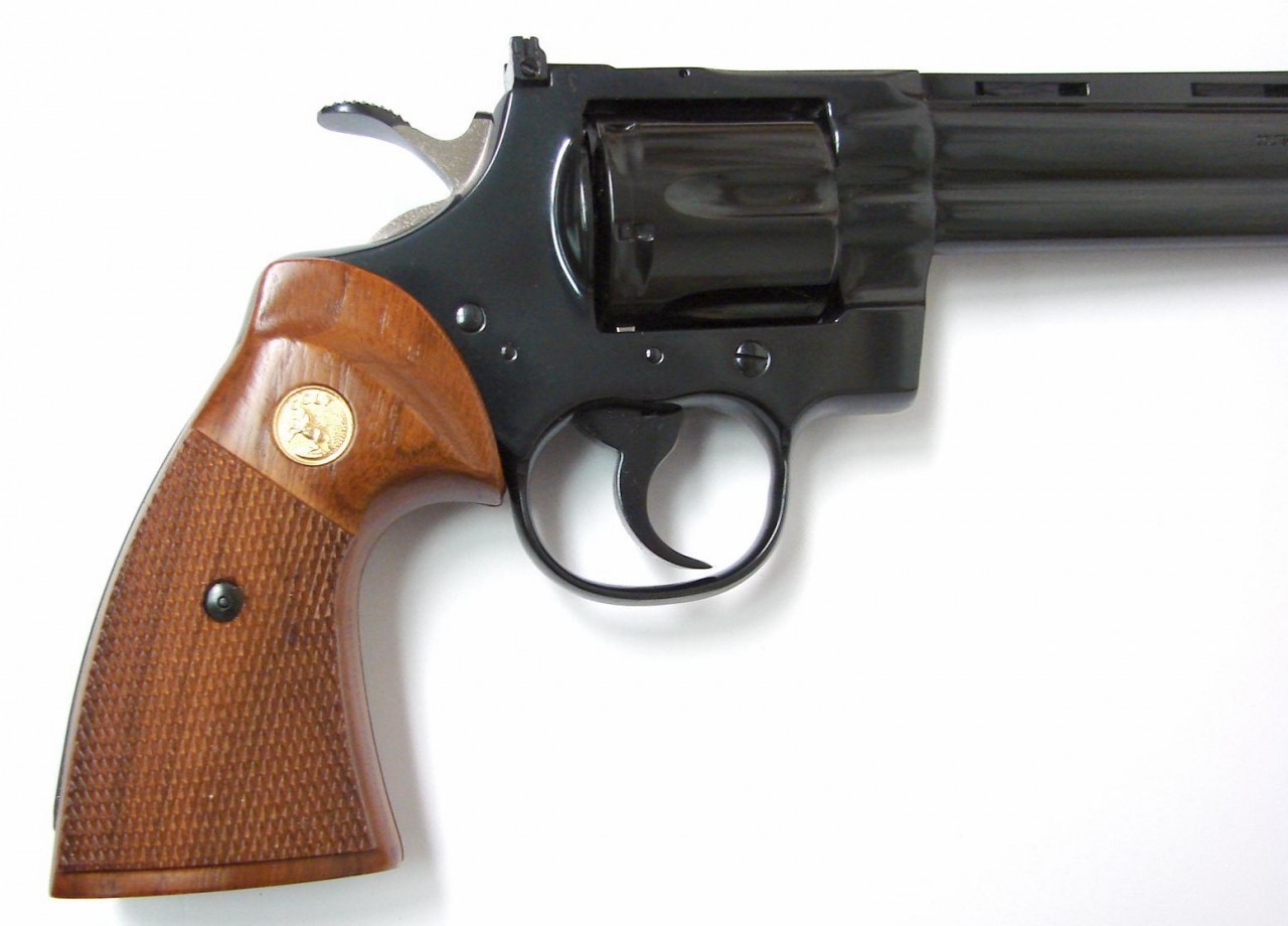 Colt Python .357 Magnum caliber revolver. Rare 8" blue custom shop ...