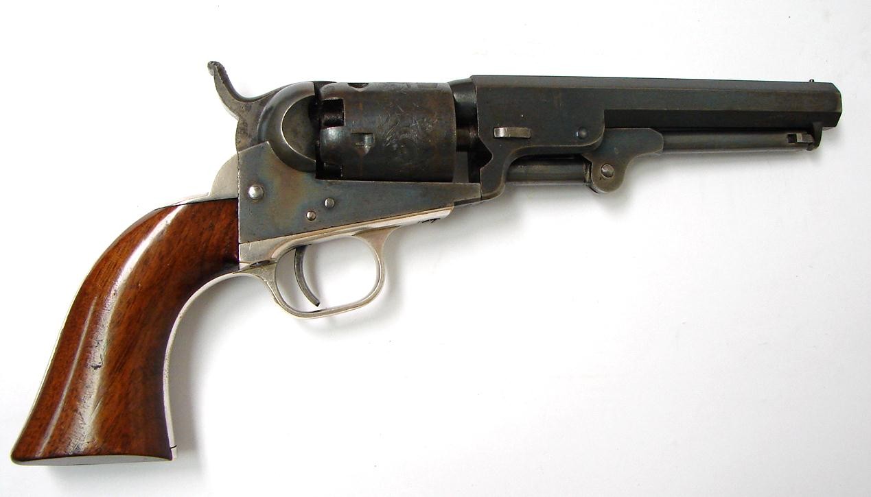Colt 1849 Pocket Model .31 caliber 5 shot revolver. Two line New York ...