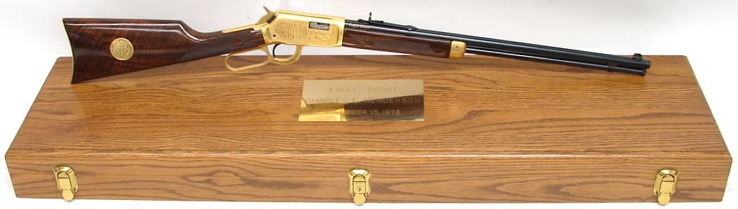 Rare Eagle Scout .22 S,L,LR caliber commemorative rifle. 75 year ...