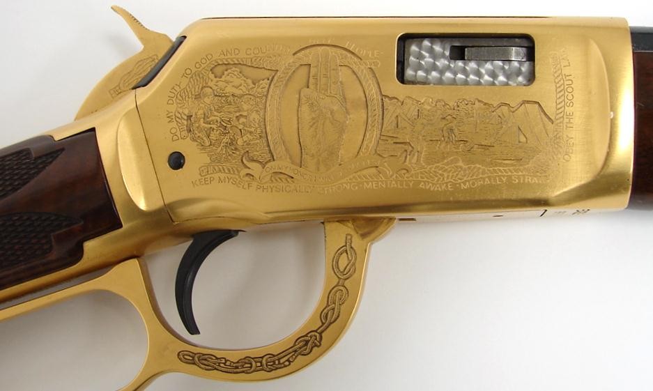 Rare Eagle Scout .22 S,L,LR caliber commemorative rifle. 75 year ...