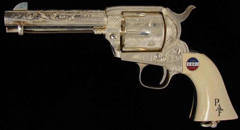 George S. Patton .45 LC caliber Single Action commemorative revolver by ...