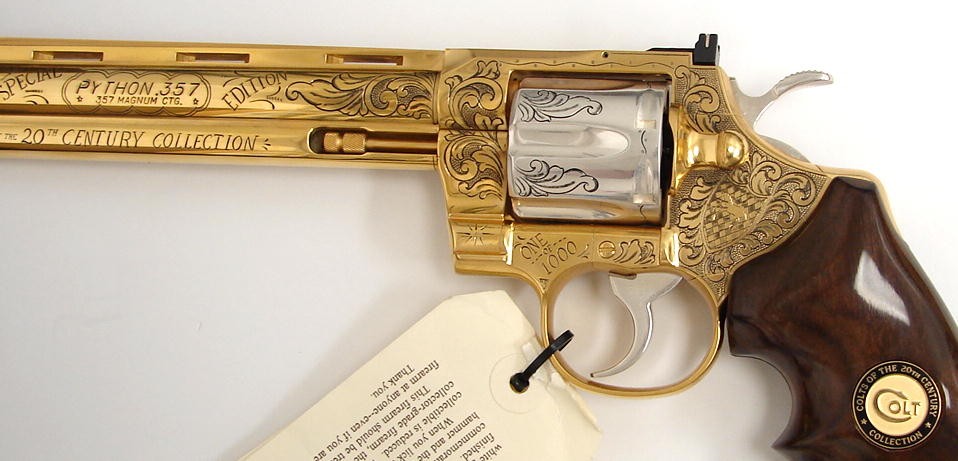 Colt Python .357 Magnum 20th Century Special Edition revolver issued by ...