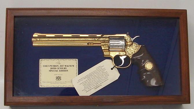 Colt Python .357 Magnum 20th Century Special Edition revolver issued by ...