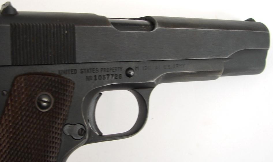Union Switch & Signal 1911A1 .45 ACP caliber pistol. Original finish ...