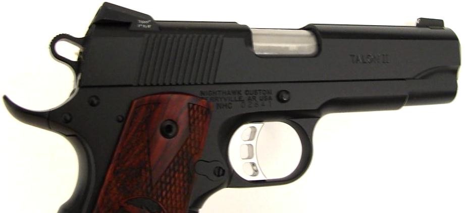 Nighthawk Custom Talon II .45 ACP caliber pistol. Commander size gun ...