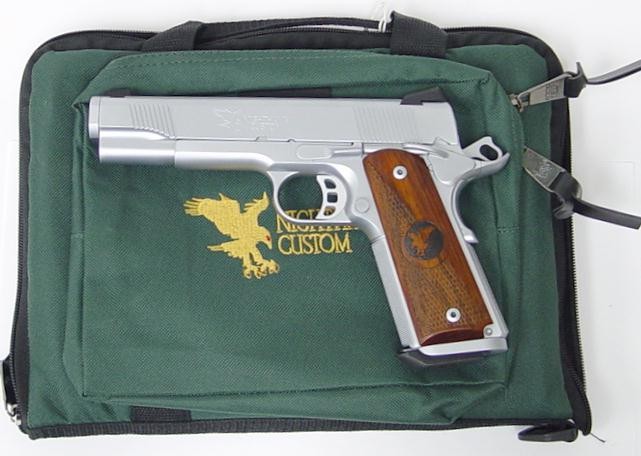 Nighthawk Custom Predator 9mm caliber pistol. This is a full size model ...