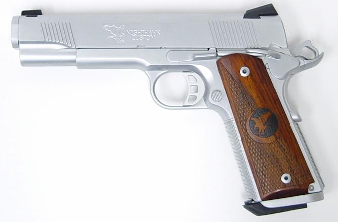 Nighthawk Custom Predator 9mm caliber pistol. This is a full size model ...