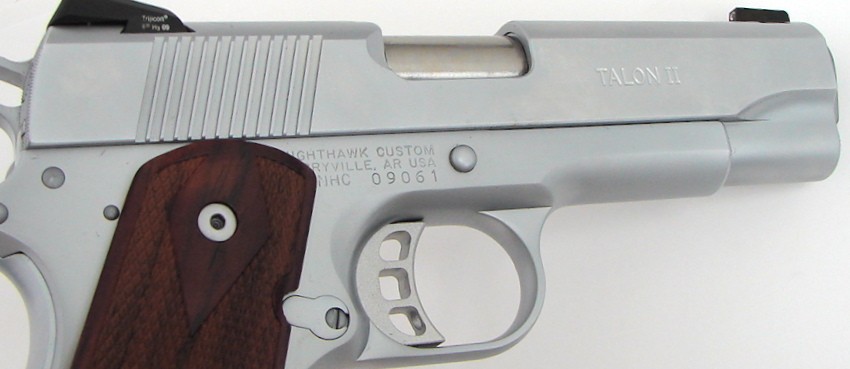 Nighthawk Talon II .45 ACP caliber pistol. Custom Talon II with hard ...