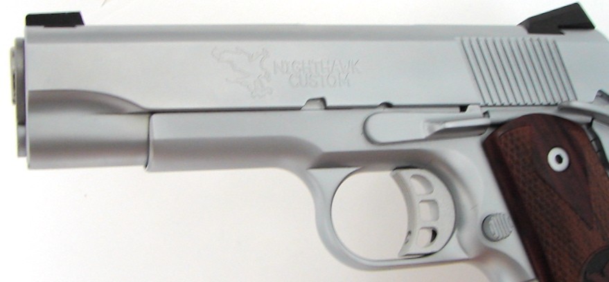 Nighthawk Talon II .45 ACP caliber pistol. Custom Talon II with hard ...